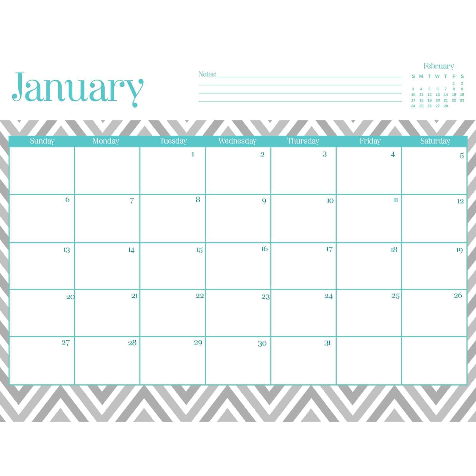 FREEBIE // 2013 CHEVRON CALENDAR – Oh So Lovely Blog