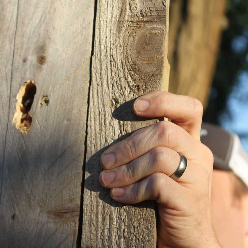 DIY tutorial install National Hardware gate latch + giveaway