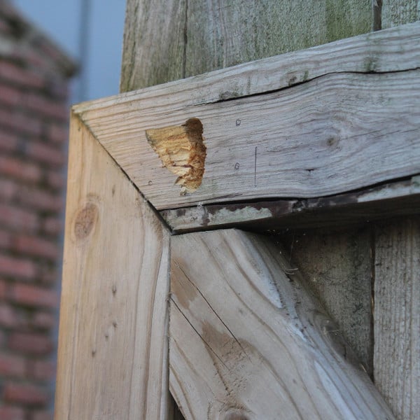 DIY tutorial install National Hardware gate latch + giveaway