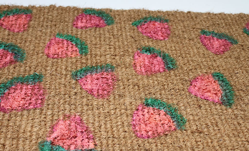 Tutorial on how to make your own DIY watermelon outdoor mat