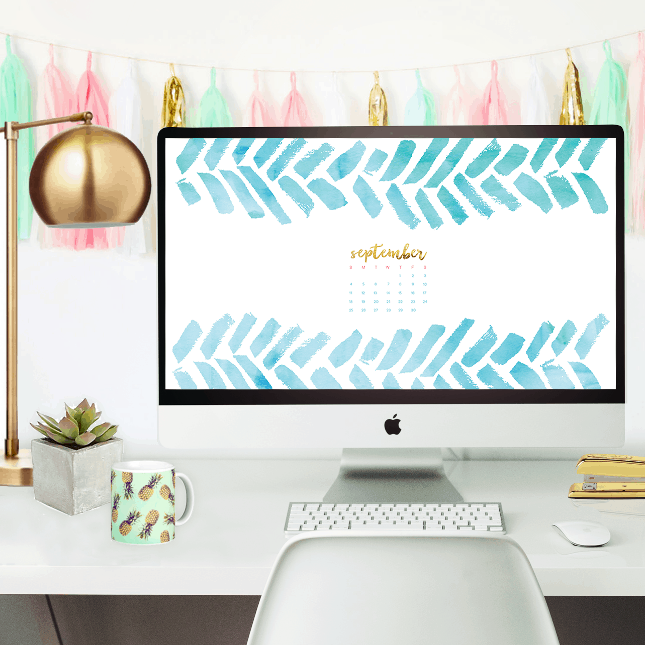4 cute and Free September Desktop Wallpaper Calendars