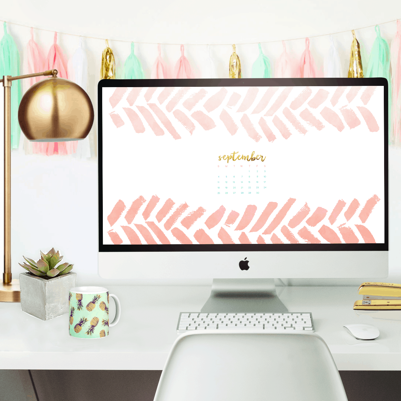 4 cute and Free September Desktop Wallpaper Calendars