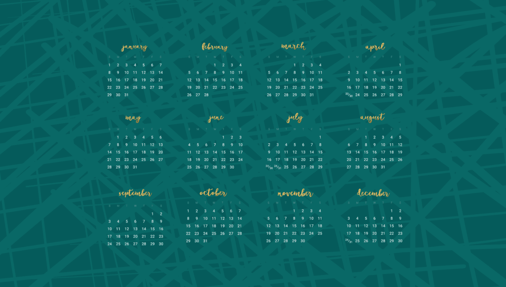Free 2017 desktop wallpaper calendars