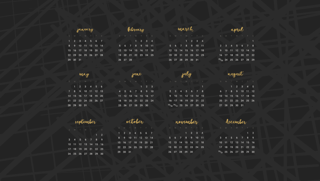 Free 2017 desktop wallpaper calendars