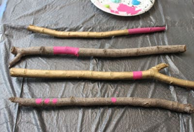 Super cute and inexpensive DIY stick wall hanging tutorial