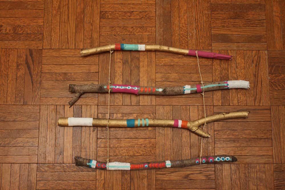 Super cute and inexpensive DIY stick wall hanging tutorial