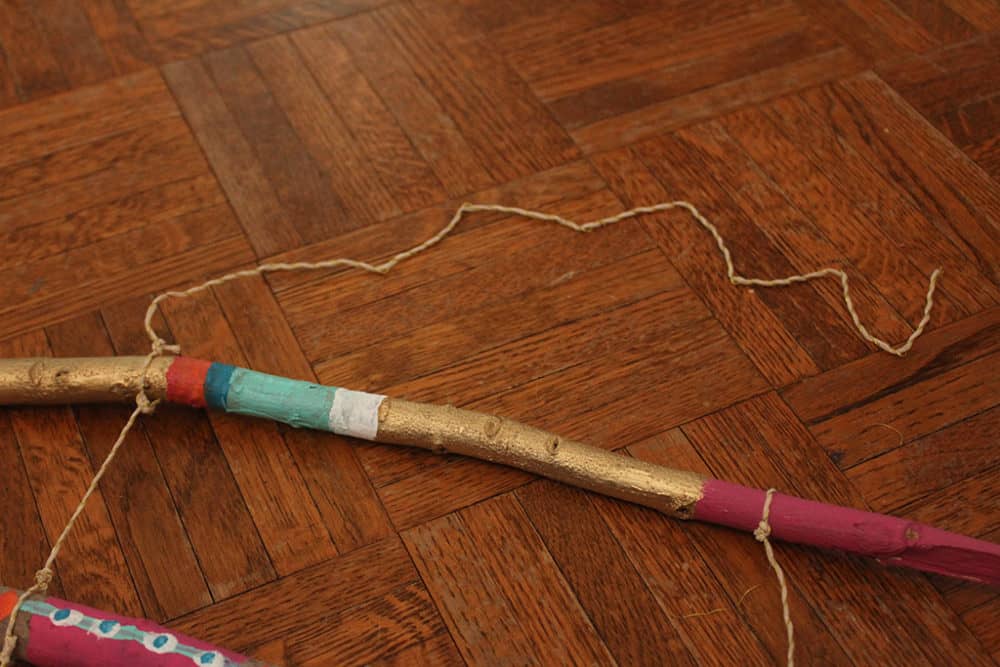 Super cute and inexpensive DIY stick wall hanging tutorial