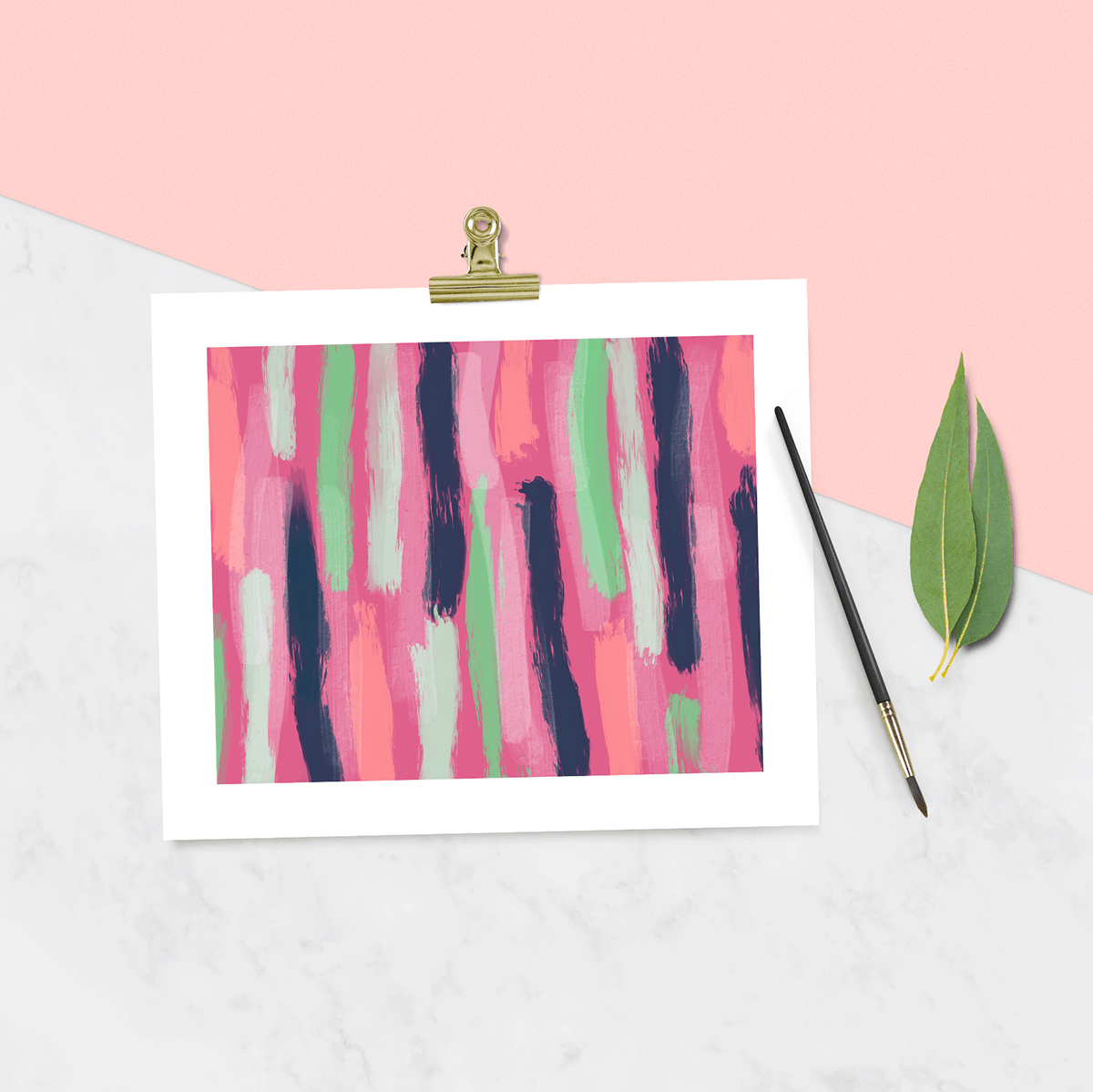 FREE linear abstract art from Oh So Lovely Blog