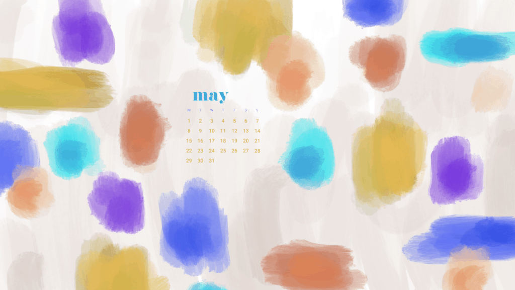 FREE May wallpaper calendars for your desktop or smart phone from Oh So ...
