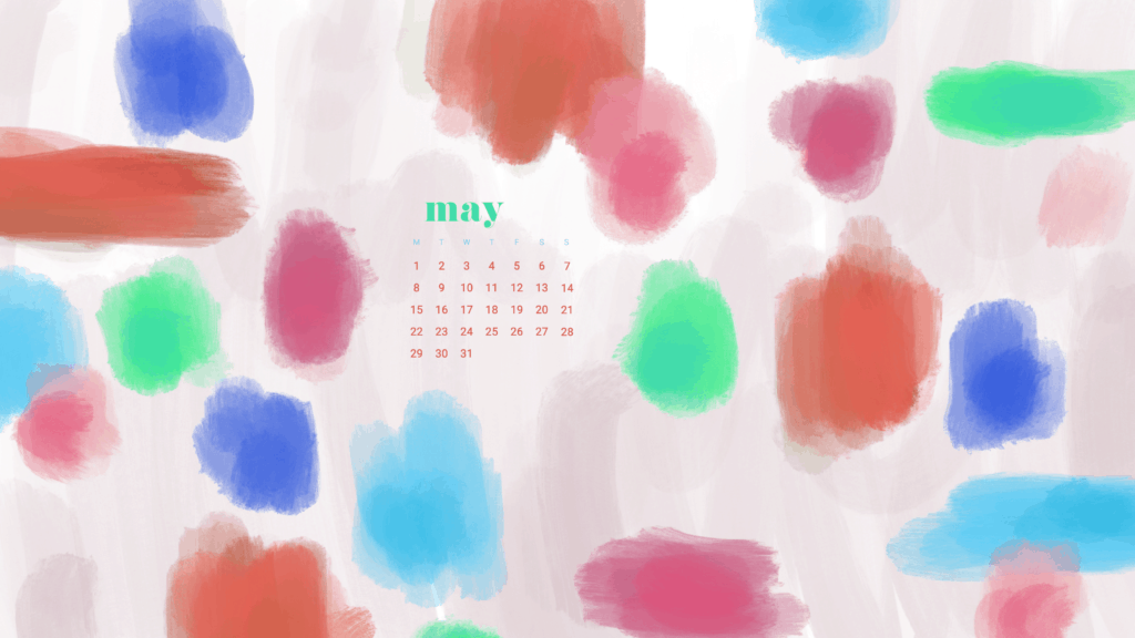 FREE May wallpaper calendars for your desktop or smart phone from Oh So ...