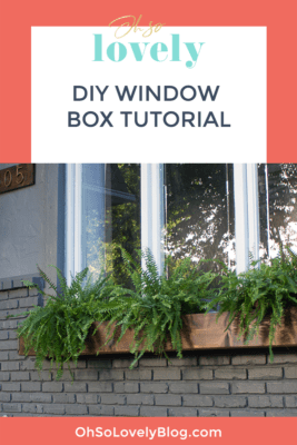 Add some curb appeal to your house with this DIY window box tutorial