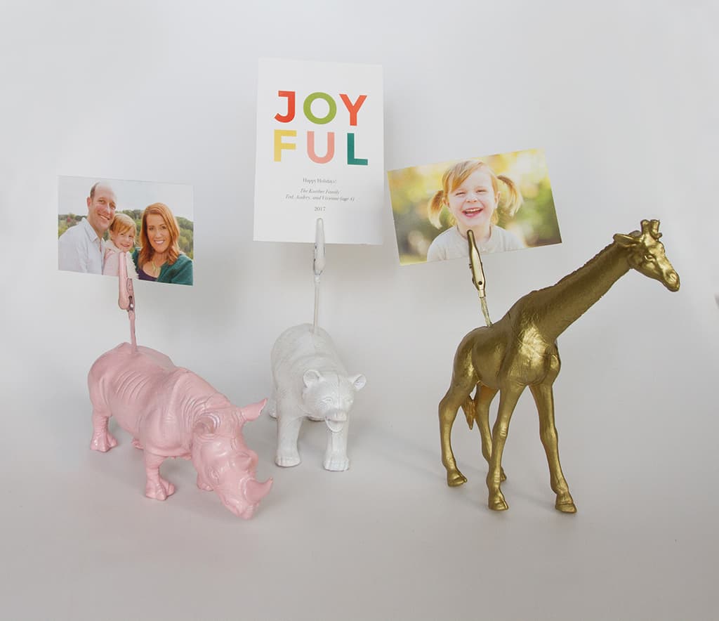 Cute, easy and affordable DIY animal photo holder tutorial