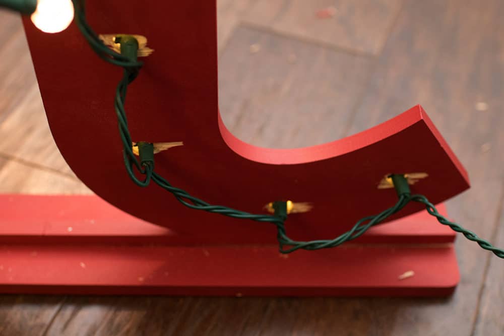 DIY holiday marquee sign tutorial featuring CraftCuts