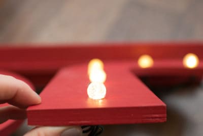 DIY holiday marquee sign tutorial featuring CraftCuts