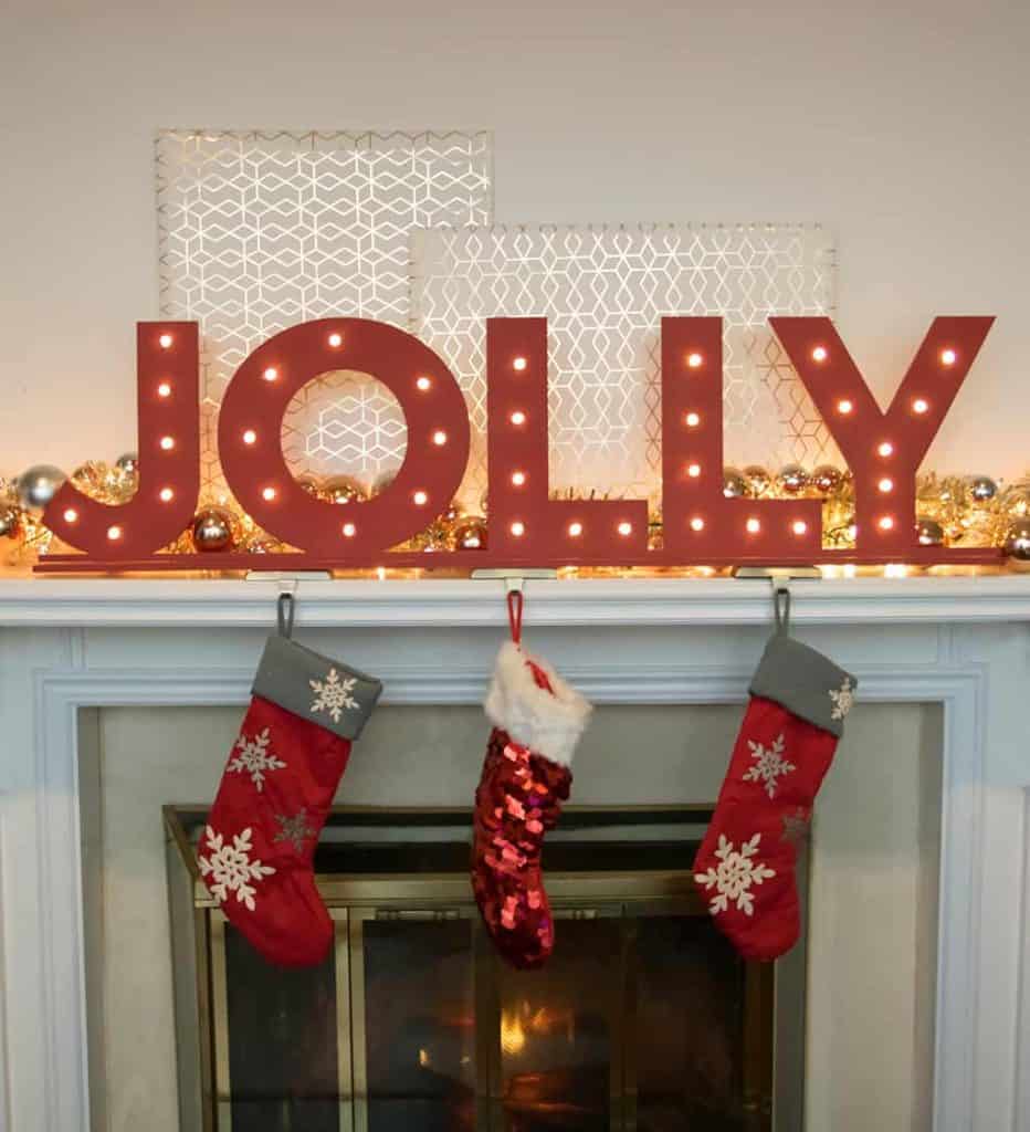 DIY holiday marquee sign tutorial featuring CraftCuts