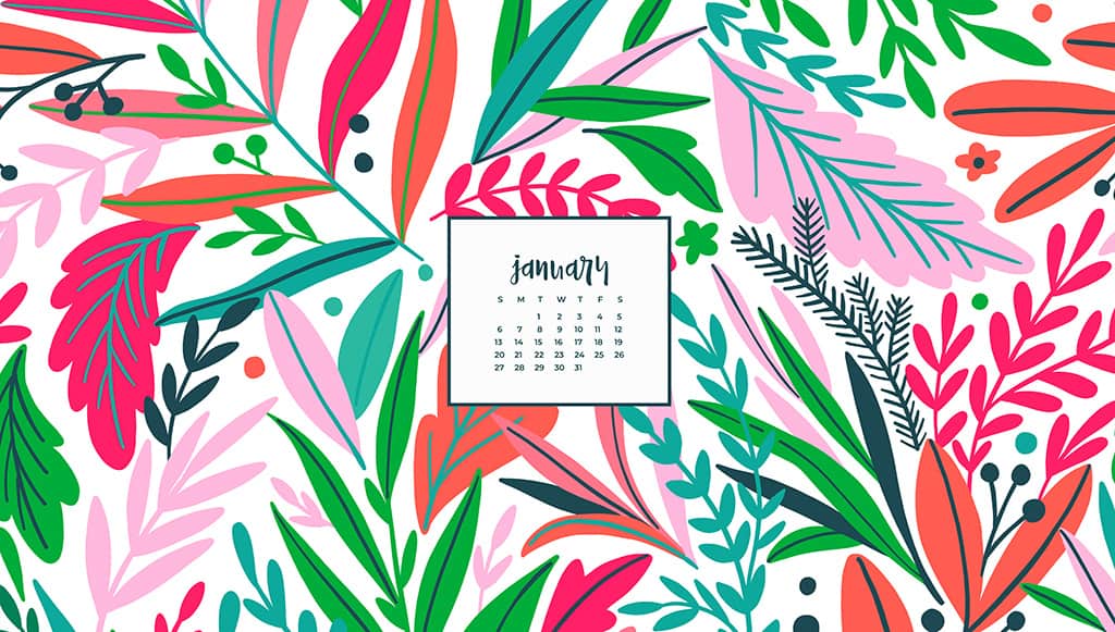 FREE January 2019 desktop wallpaper calendars – 10 design options!