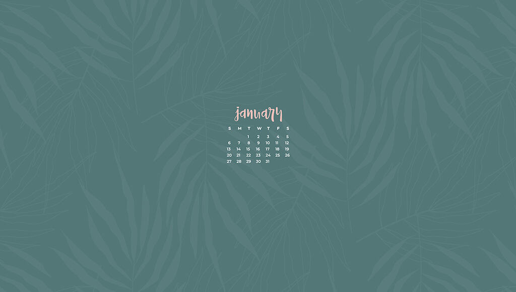 FREE January 2019 desktop wallpaper calendars – 10 design options!