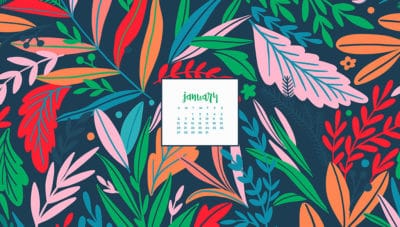 FREE January 2019 desktop wallpaper calendars – 10 design options!