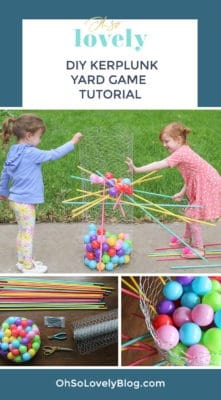 DIY Kerplunk yard game tutorial—perfect for outdoor entertaining!