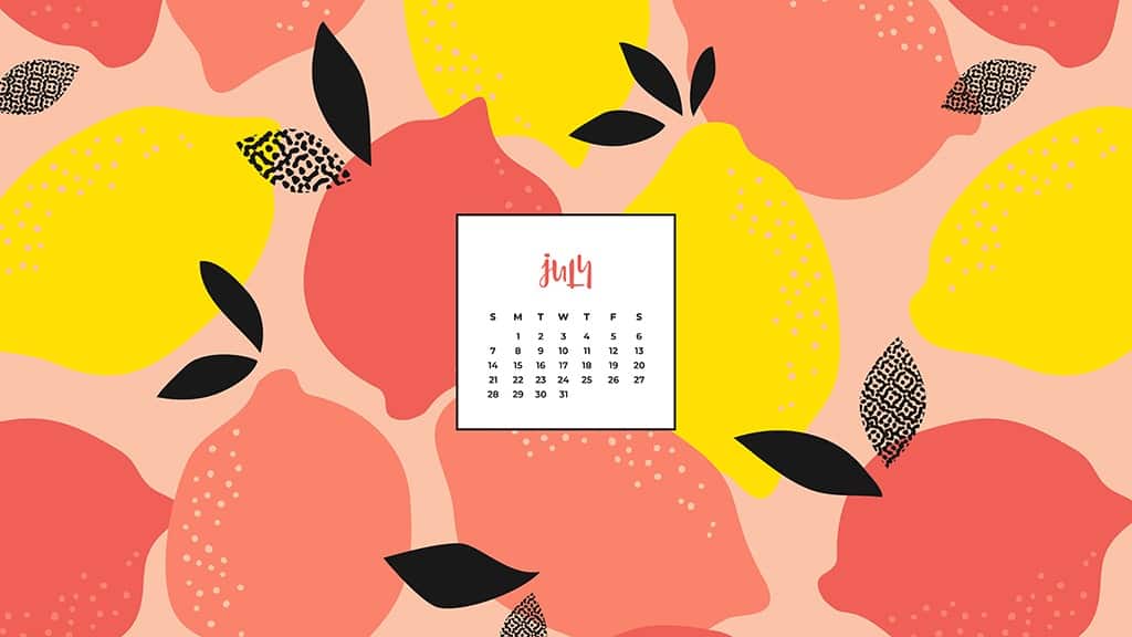 Five fun, fruity, and free July wallpaper calendars—download yours today!