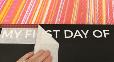 DIY homemade back to school sign and free printable signs