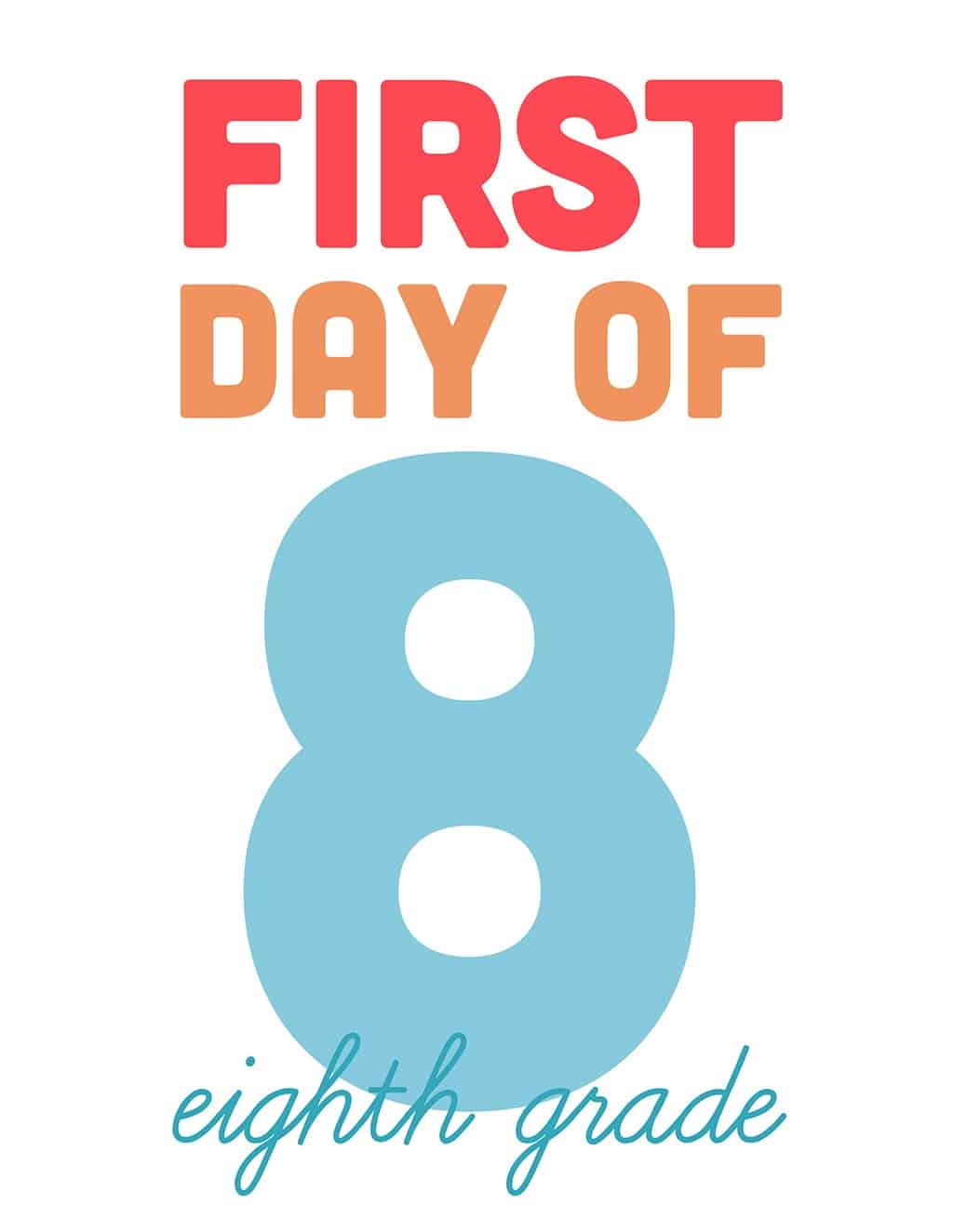 DIY homemade back to school sign and free printable signs
