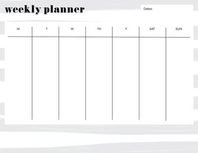 FREE printable weekly calendars — get your week organized!