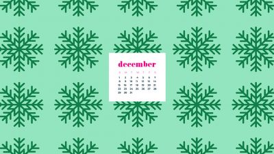 Free December wallpaper calendars — festive and colorful!