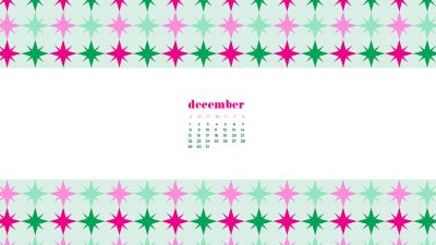 Free December wallpaper calendars — festive and colorful!