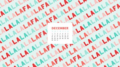 Free December wallpaper calendars — festive and colorful!