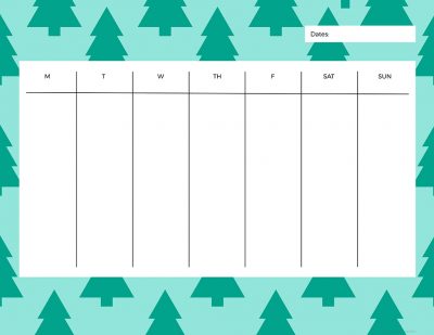 FREE winter weekly planner printables — 9 designs in letter and A4 sizes!