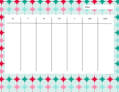FREE winter weekly planner printables — 9 designs in letter and A4 sizes!