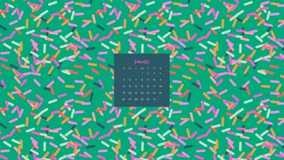 FREE January desktop calendars — 24 designs to choose from!