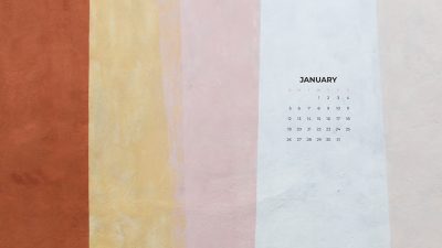 FREE January desktop calendars — 24 designs to choose from!