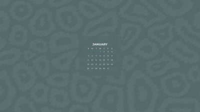 FREE January desktop calendars — 24 designs to choose from!