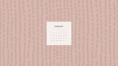 FREE January desktop calendars — 24 designs to choose from!
