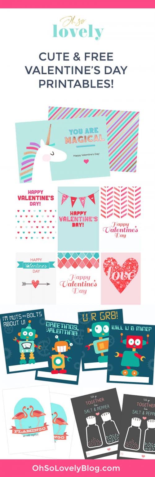 FREEBIES // VALENTINE'S DAY PRINTABLES – Oh So Lovely Blog