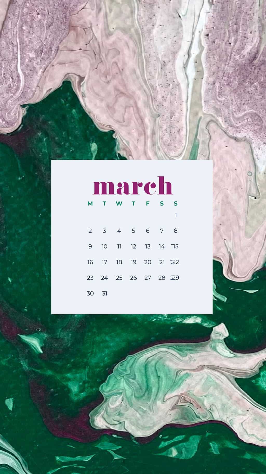 FREE March wallpapers — fresh and springy! Download your faves today.