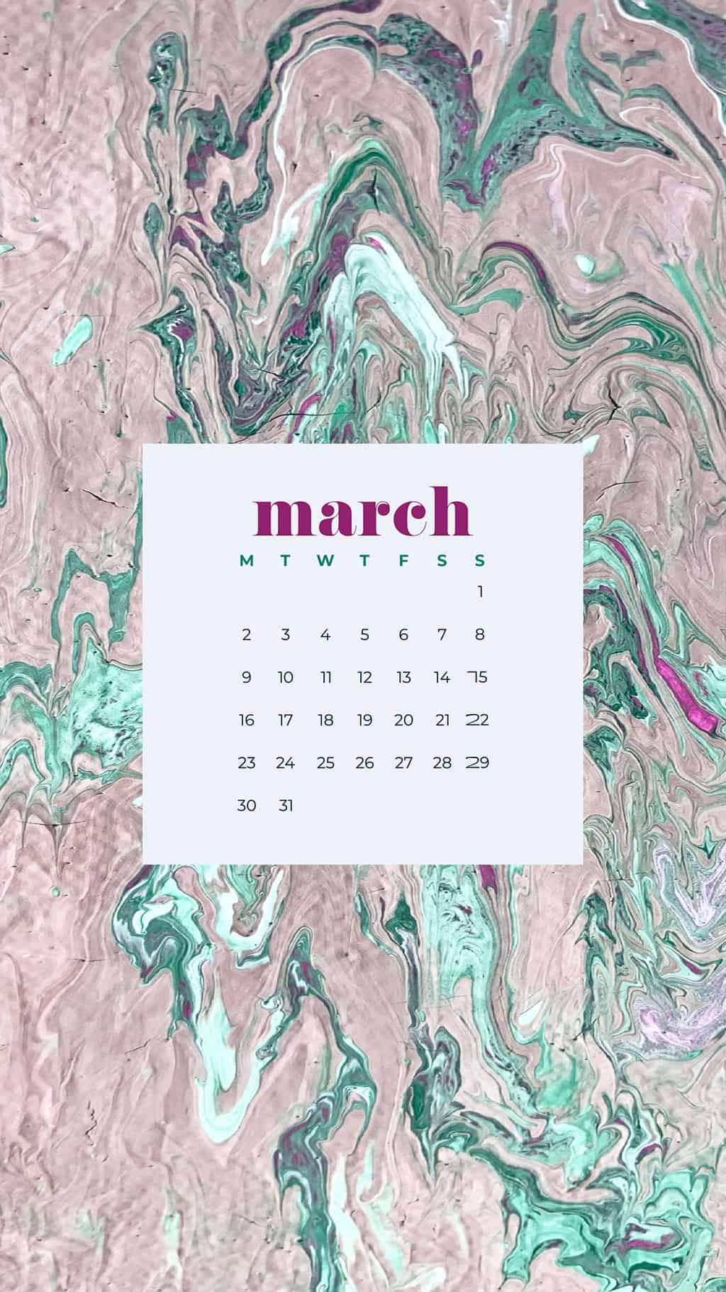 FREE March wallpapers — fresh and springy! Download your faves today.