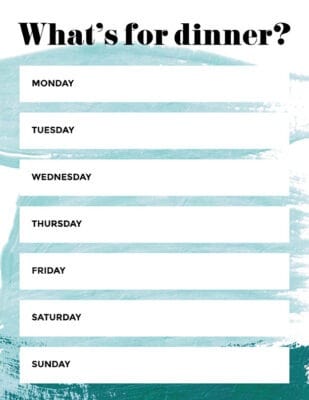 19 free meal planning worksheets — download your printables today!