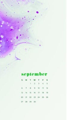 Free September 2020 desktop calendar wallpapers — 16 designs options!