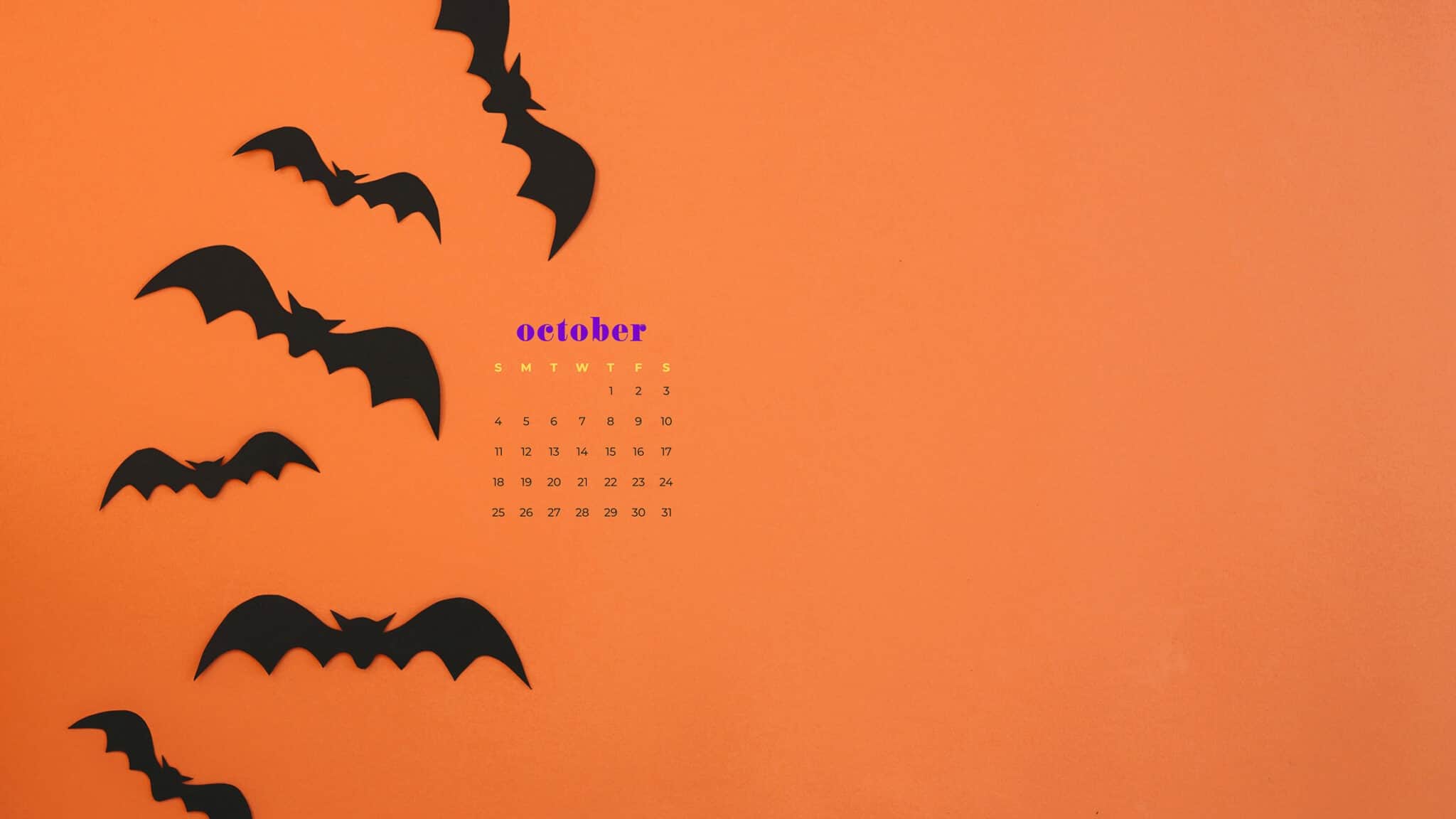 October 2020 desktop calendar wallpapers — 22 FREE design options!