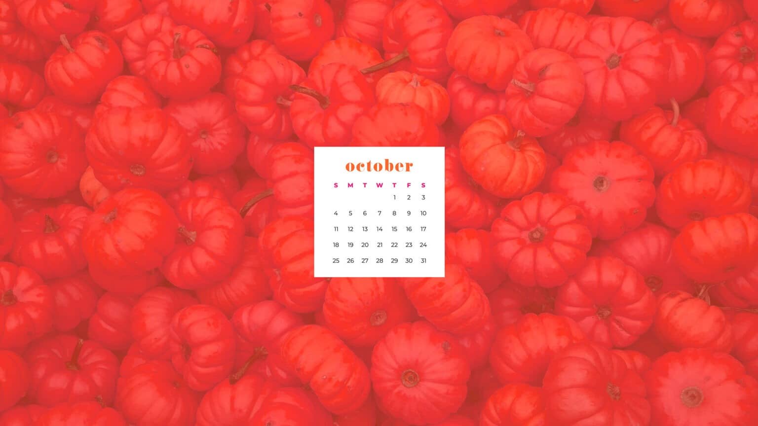 October 2020 desktop calendar wallpapers — 22 FREE design options!