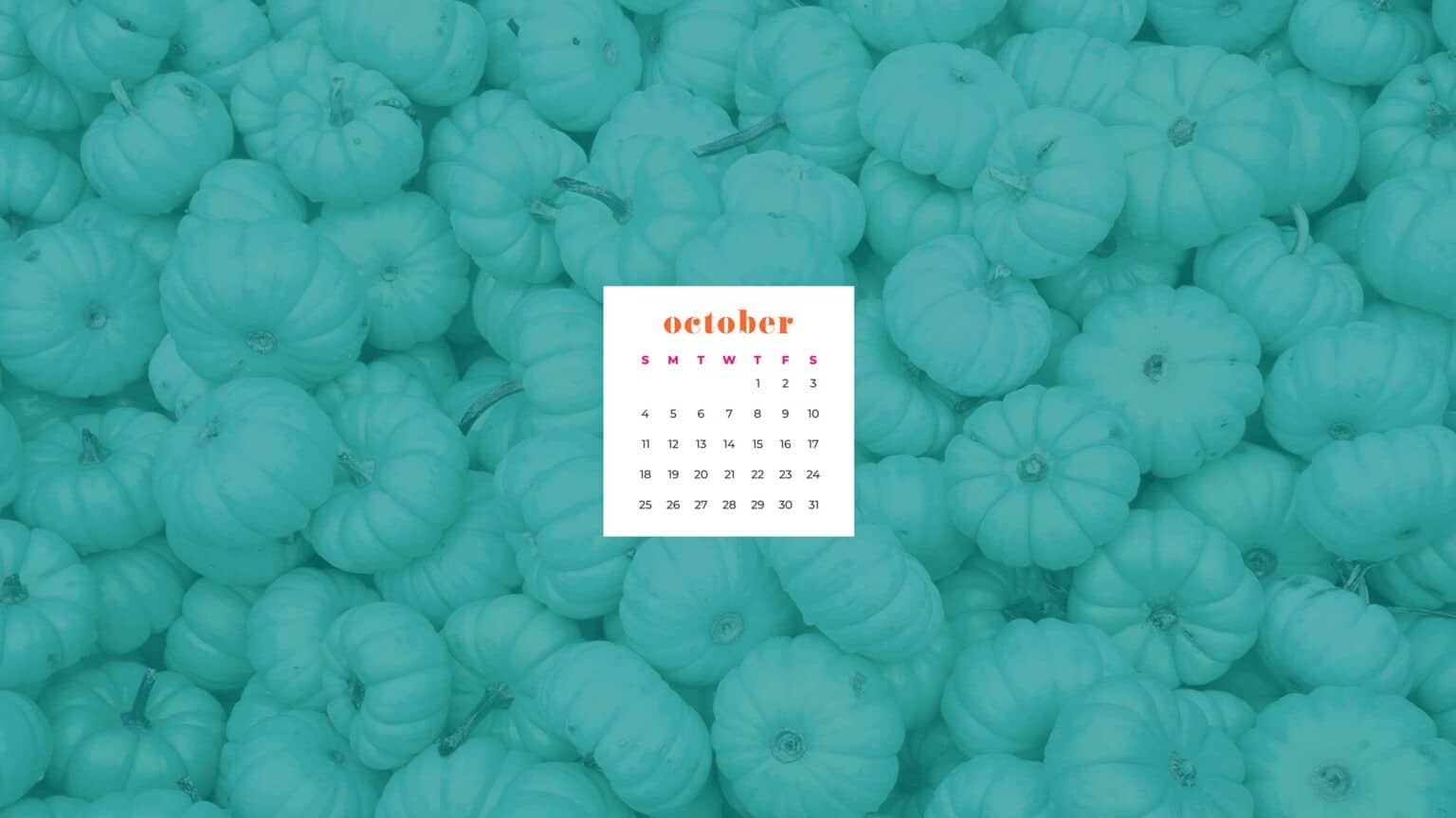 October 2020 desktop calendar wallpapers — 22 FREE design options!