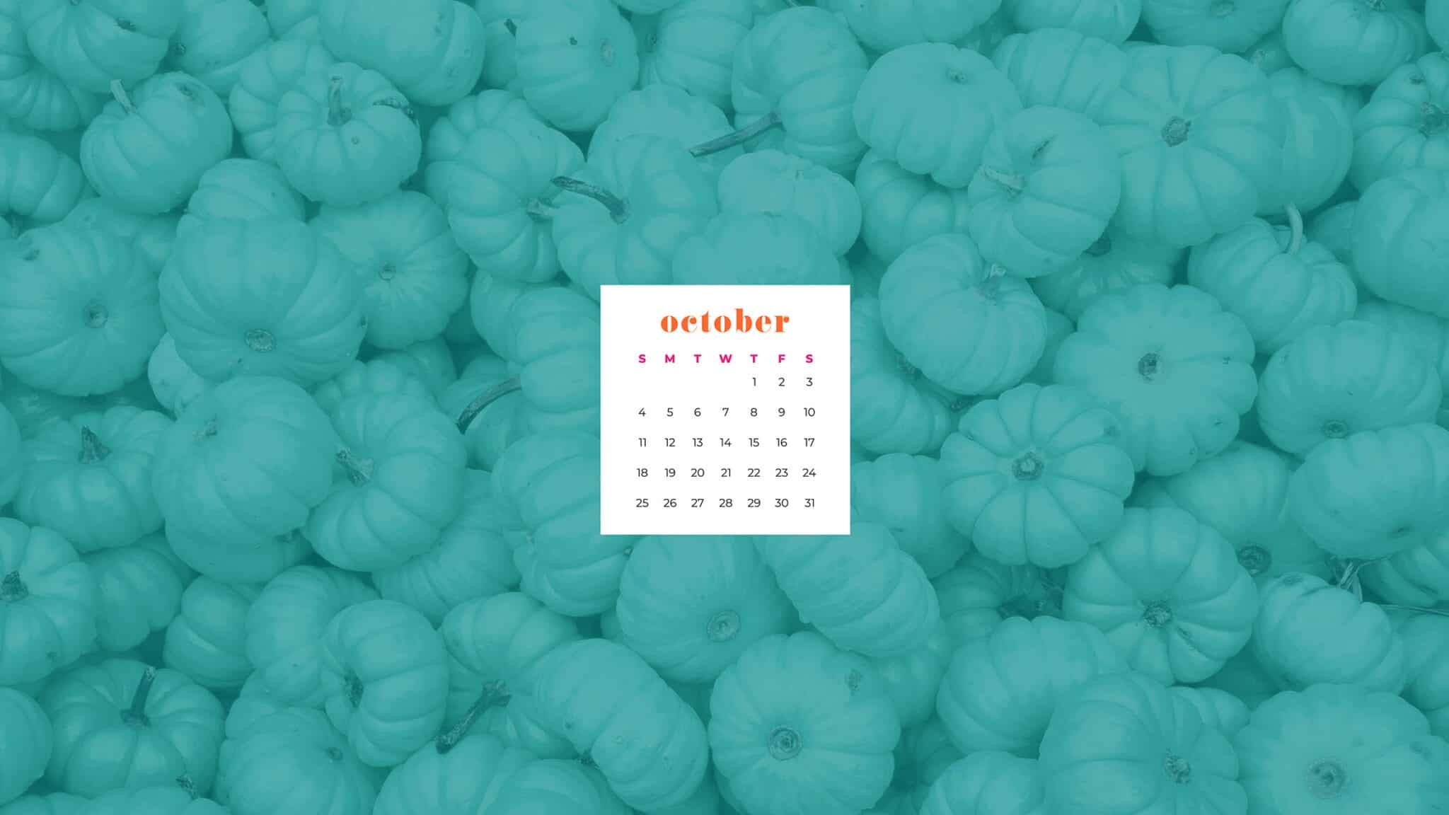 October 2020 desktop calendar wallpapers — 22 FREE design options!