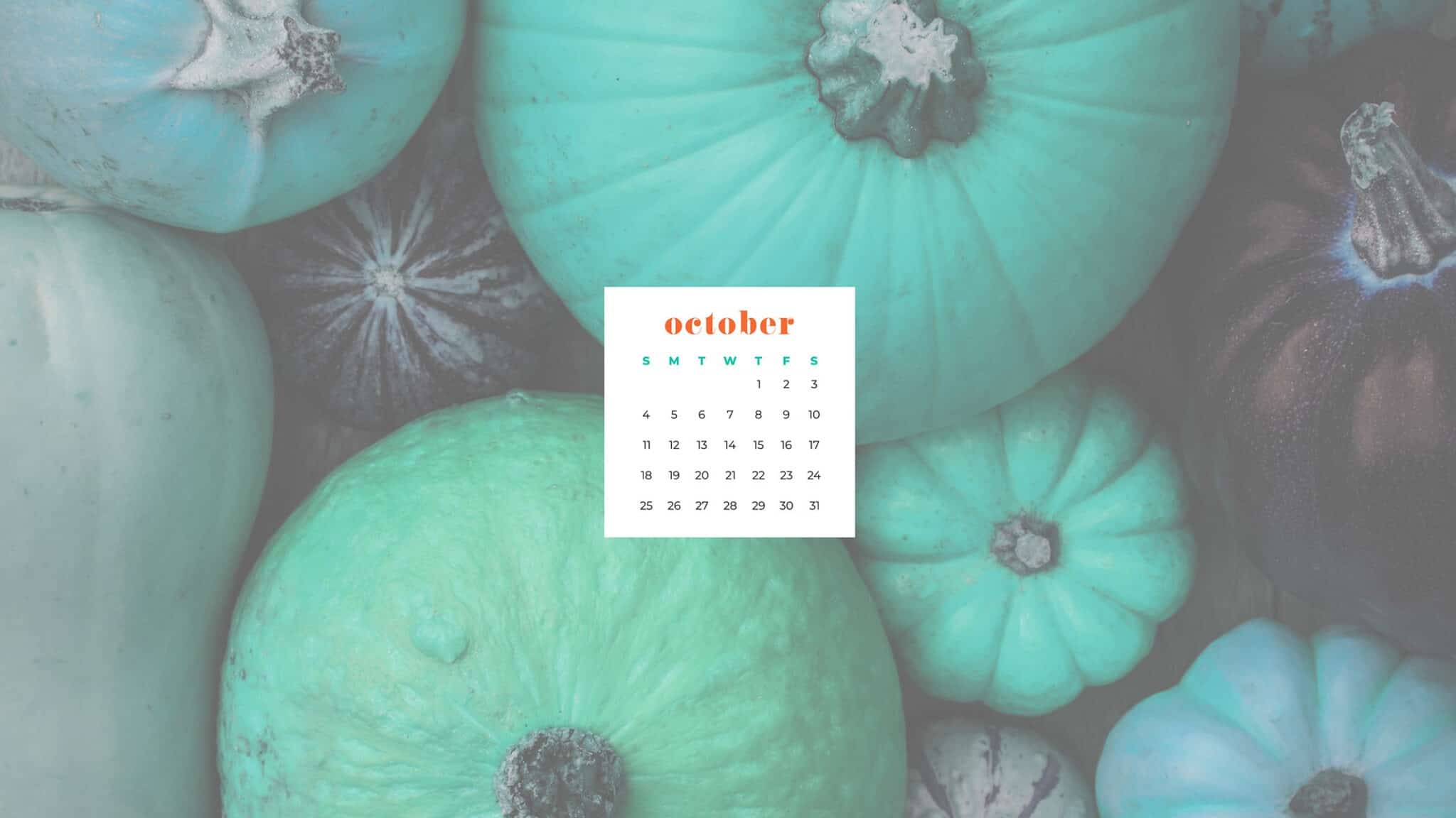 October 2020 desktop calendar wallpapers — 22 FREE design options!