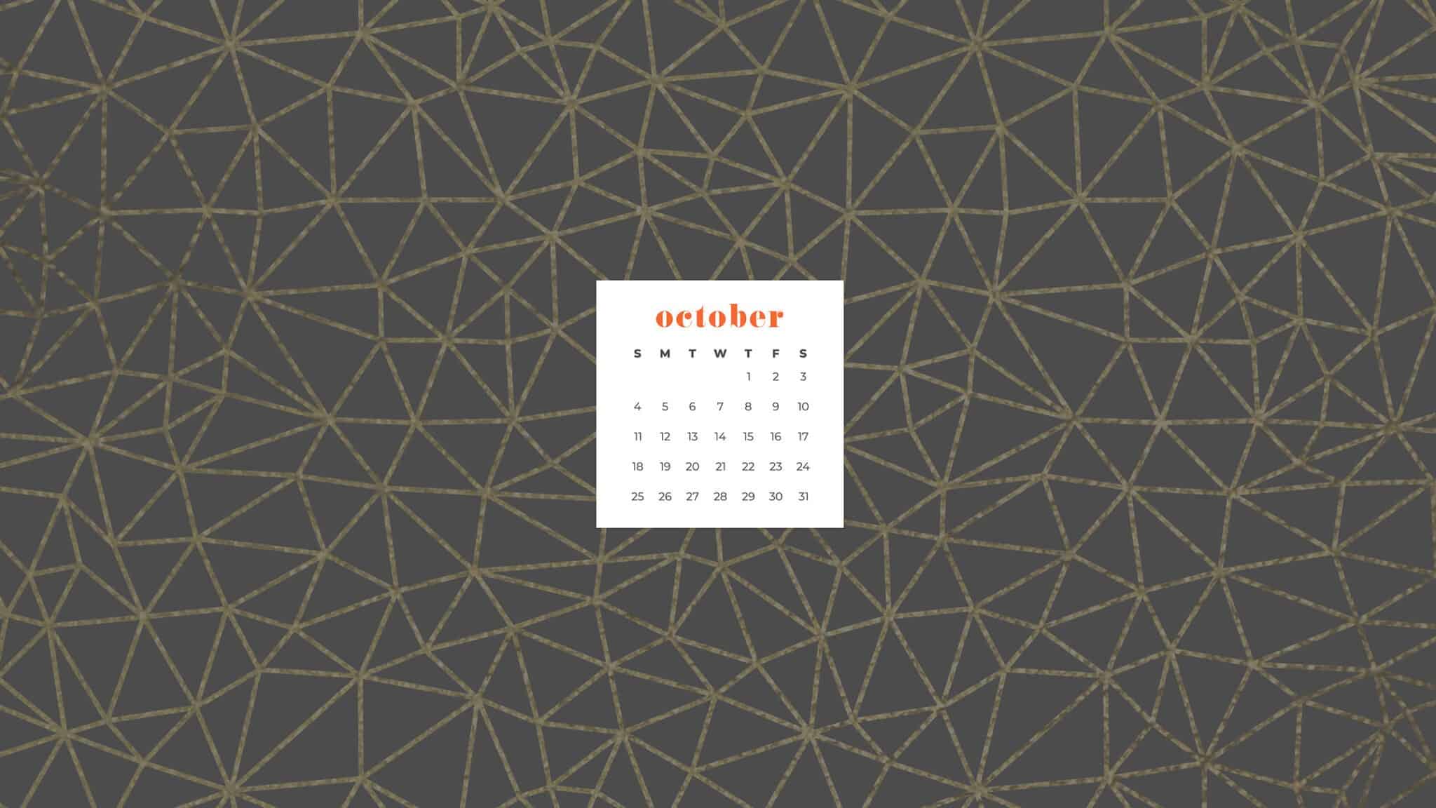 October 2020 desktop calendar wallpapers — 22 FREE design options!