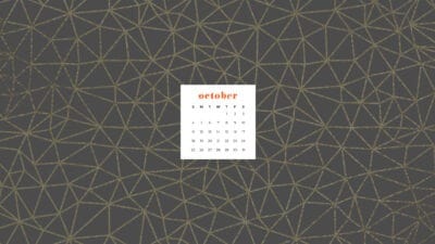 October 2020 desktop calendar wallpapers — 22 FREE design options!