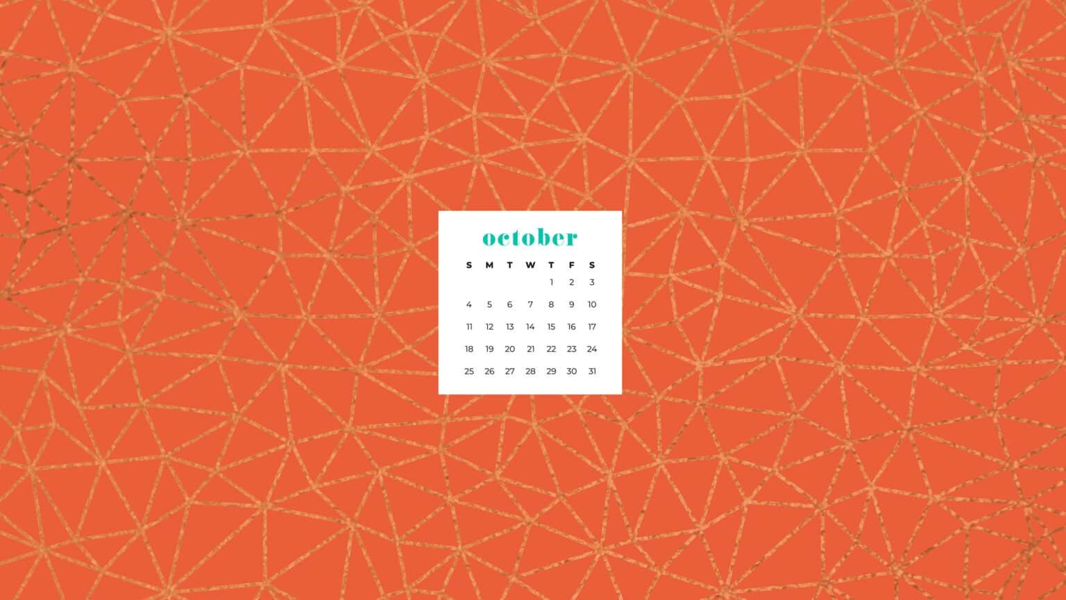 October 2020 desktop calendar wallpapers — 22 FREE design options!