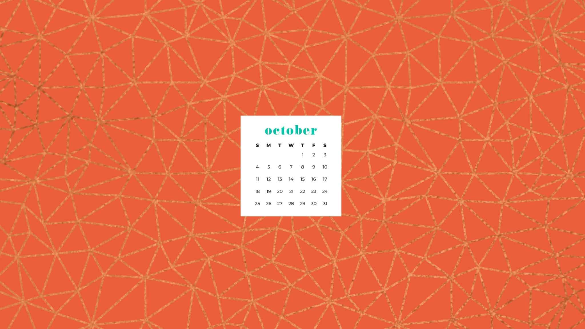 October 2020 desktop calendar wallpapers — 22 FREE design options!